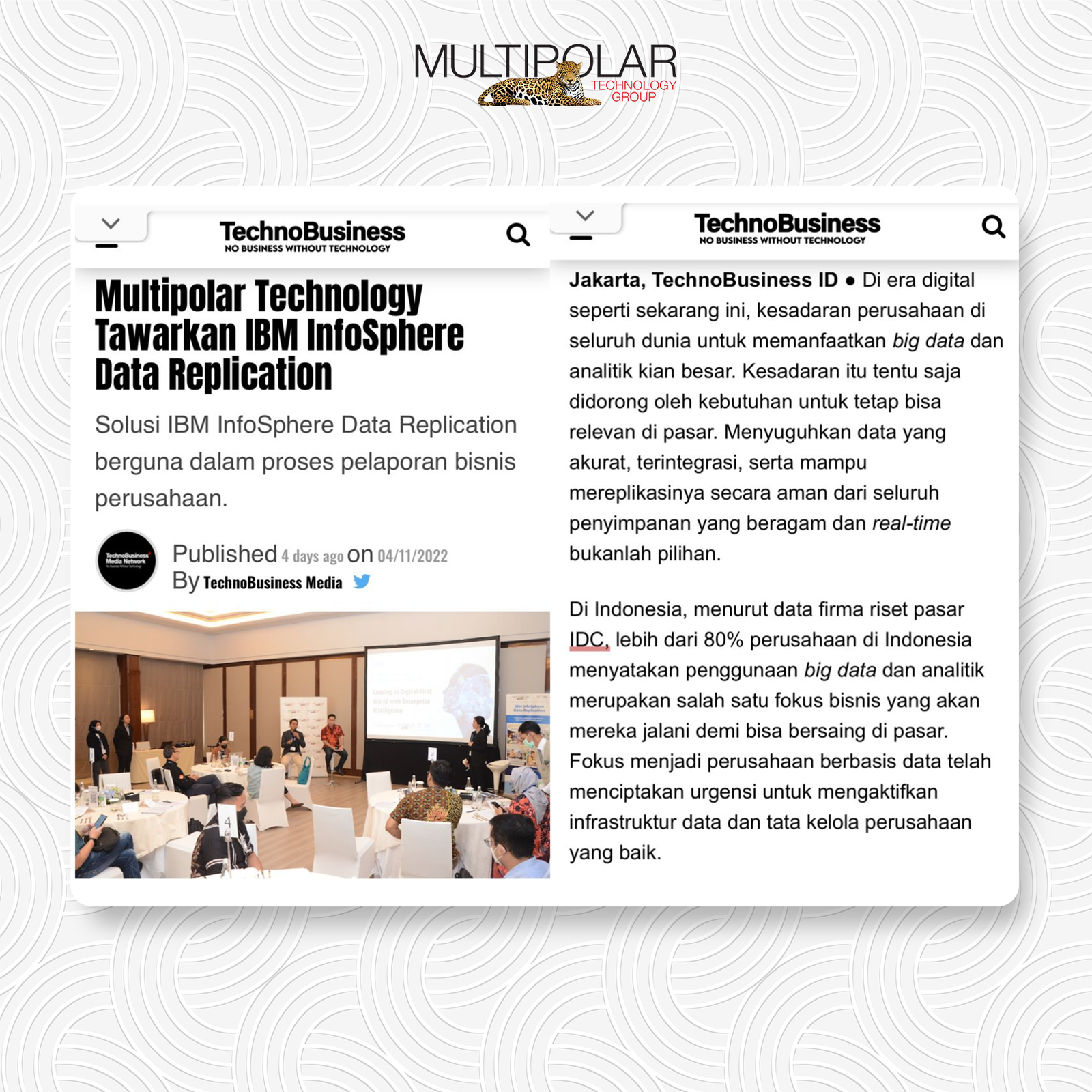 Multipolar Technology Tawarkan IBM InfoSphere Data Replication ... Multipolar Technology Tawarkan IBM InfoSphere Data Replication ...